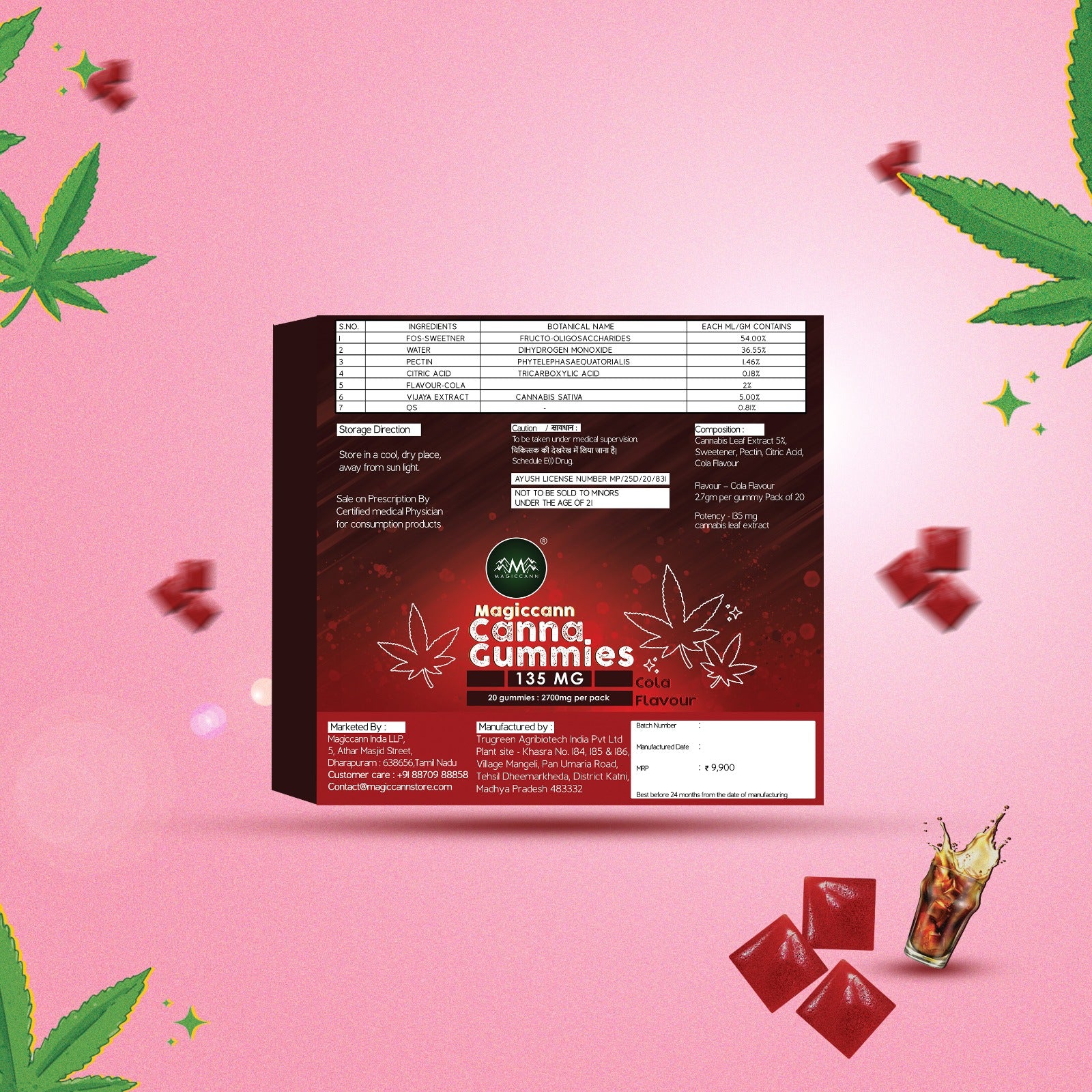 Magiccann Canna Gummies - Cannabis infused gummies - Extra Strong : 27 ...