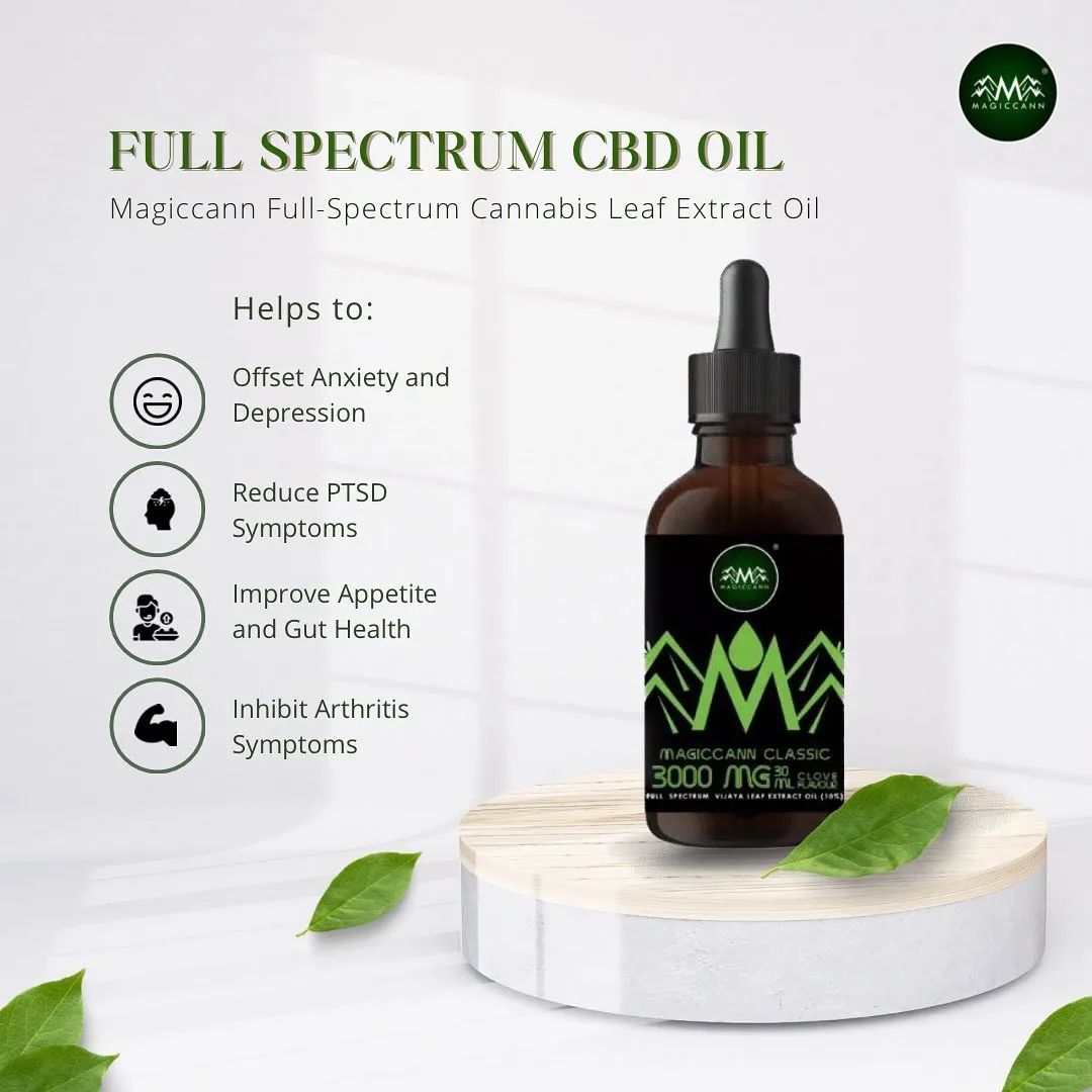 Magiccann Classic Full Spectrum Cannabis OIl 3000 Mg 30ml – CannaMeds India